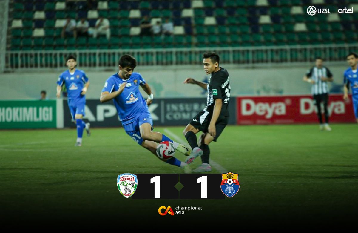Superliga. "So'g'diyona" "Sho'rtan" bilan o'yinning so'nggi ...