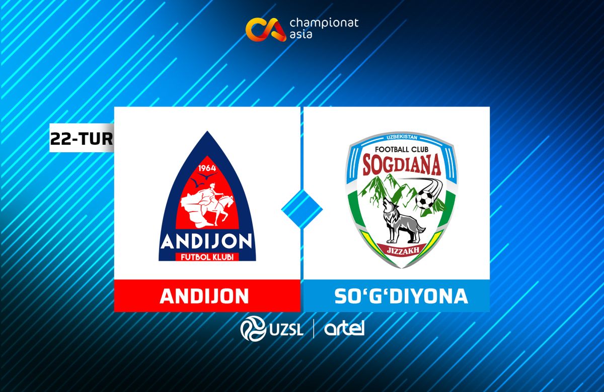 "Andijon" - "So'g'diyona" 1:1 (Matnli translyaciya)