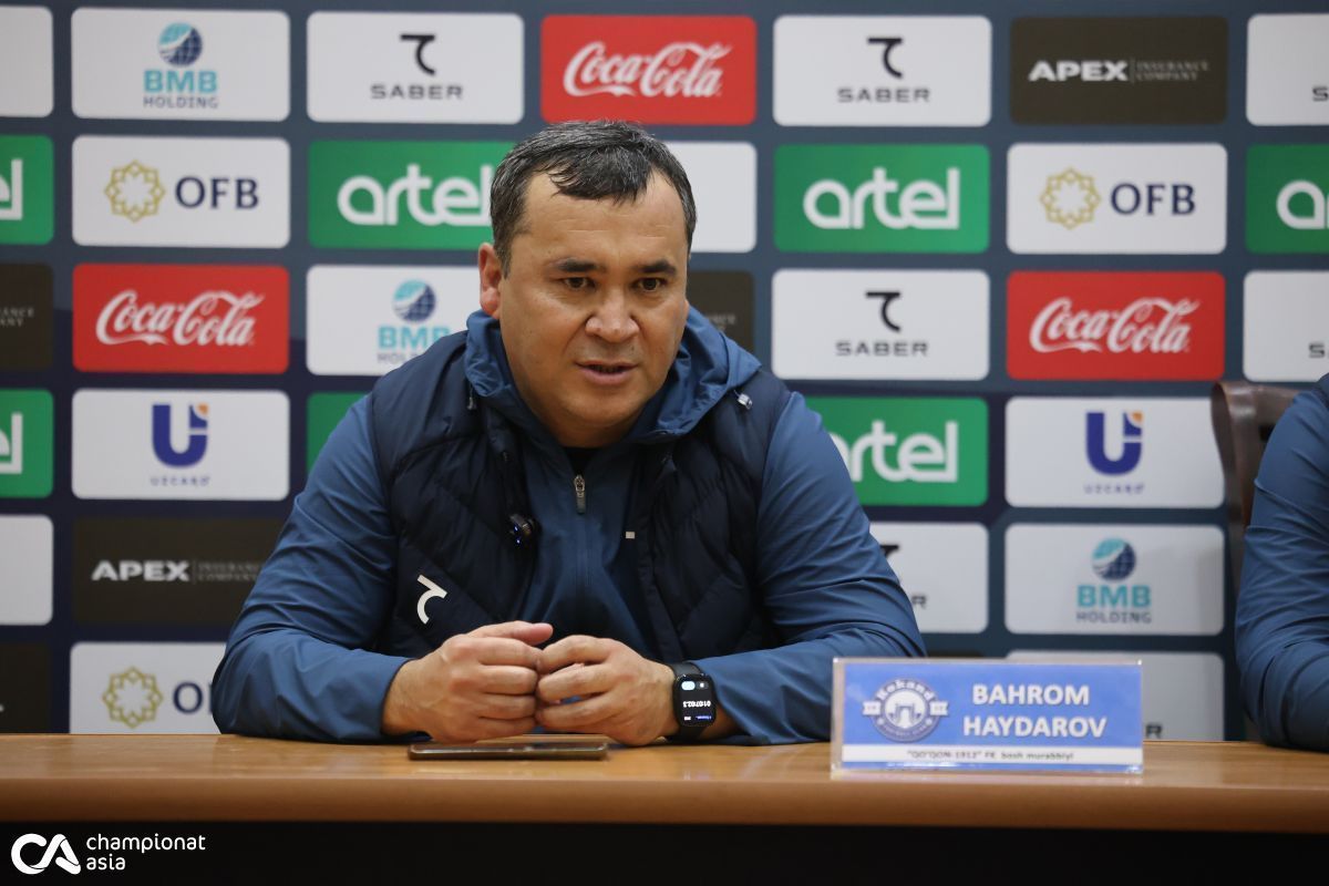 Bahrom Haydarov: "Dinamo" maydonida durang o'ynash biz uchun g'alabaga ...